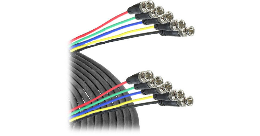 Canare 5-BNC Male to 5-BNC Male Cable - 75 ft CA5B5B75 B&H Photo