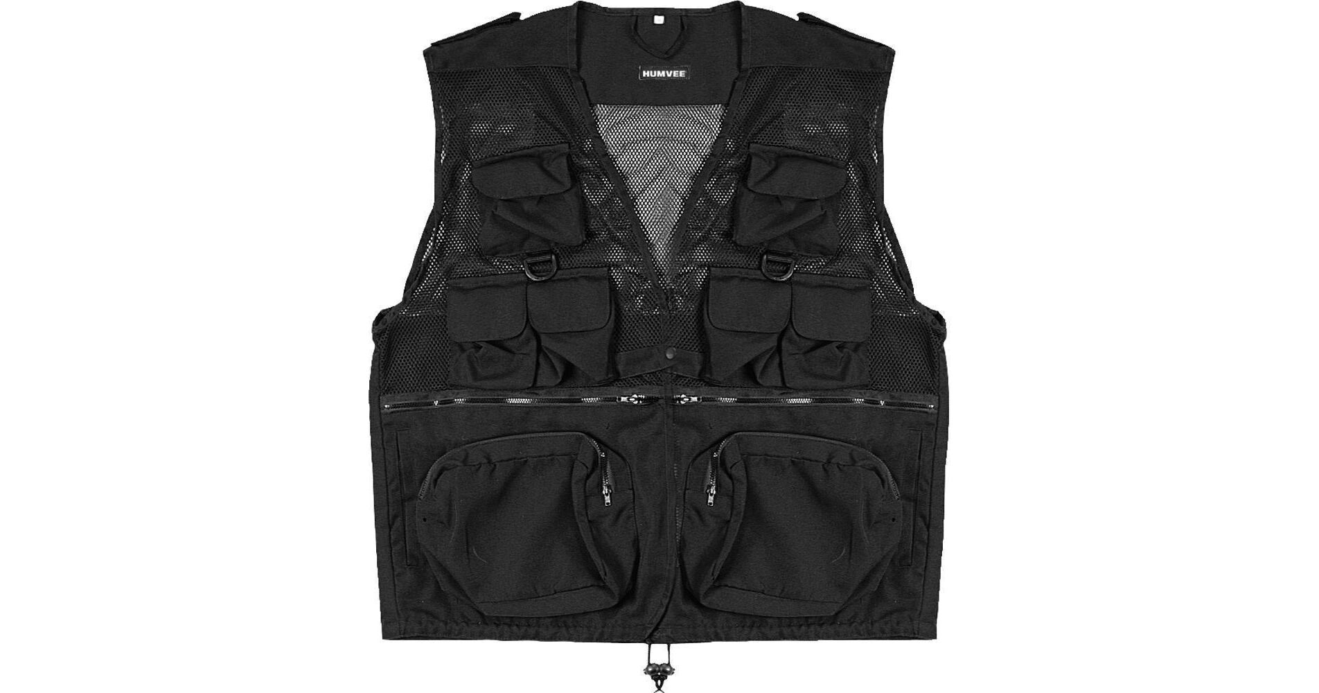 Humvee by CampCo Combat Photo Vest, Medium (Black) HMV-VC-BK-M