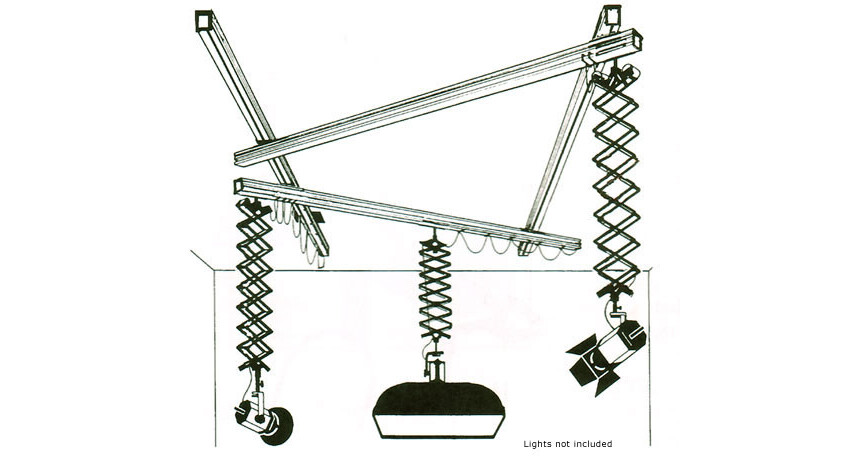 Delta 1 Scissor Light Mover System for 3 Lights 40632 B&H Photo