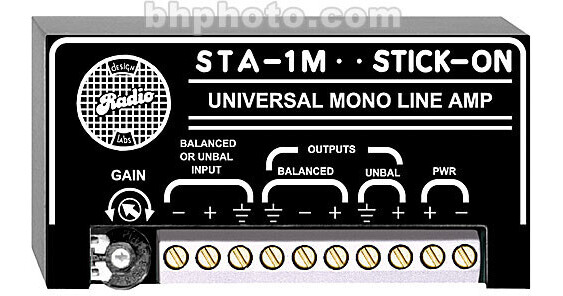 RDL STA-1M Audio Line Amplifier STA-1M B&H Photo Video