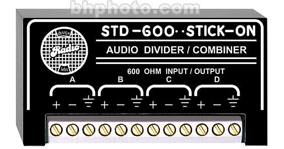 RDL STD-600 Passive Audio Divider and Combiner STD-600 B&H Photo