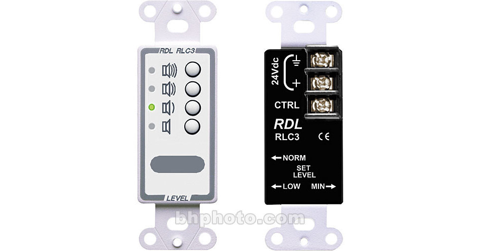 RDL DS-RLC3 Remote Level Control, Preset Level DS-RLC3 B&H Photo