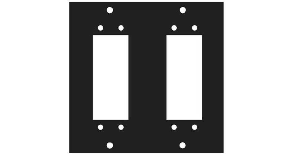 Middle Atlantic Dual Elco 56 Punchout Panel 2ELCO56 B&H Photo