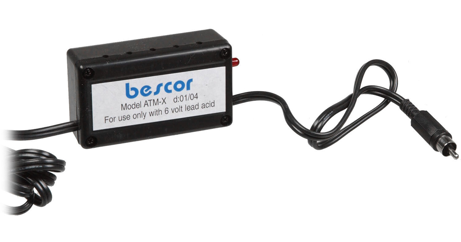 Bescor ATM-XR Automatic Shut-Off Battery Charger with RCA ATMXR