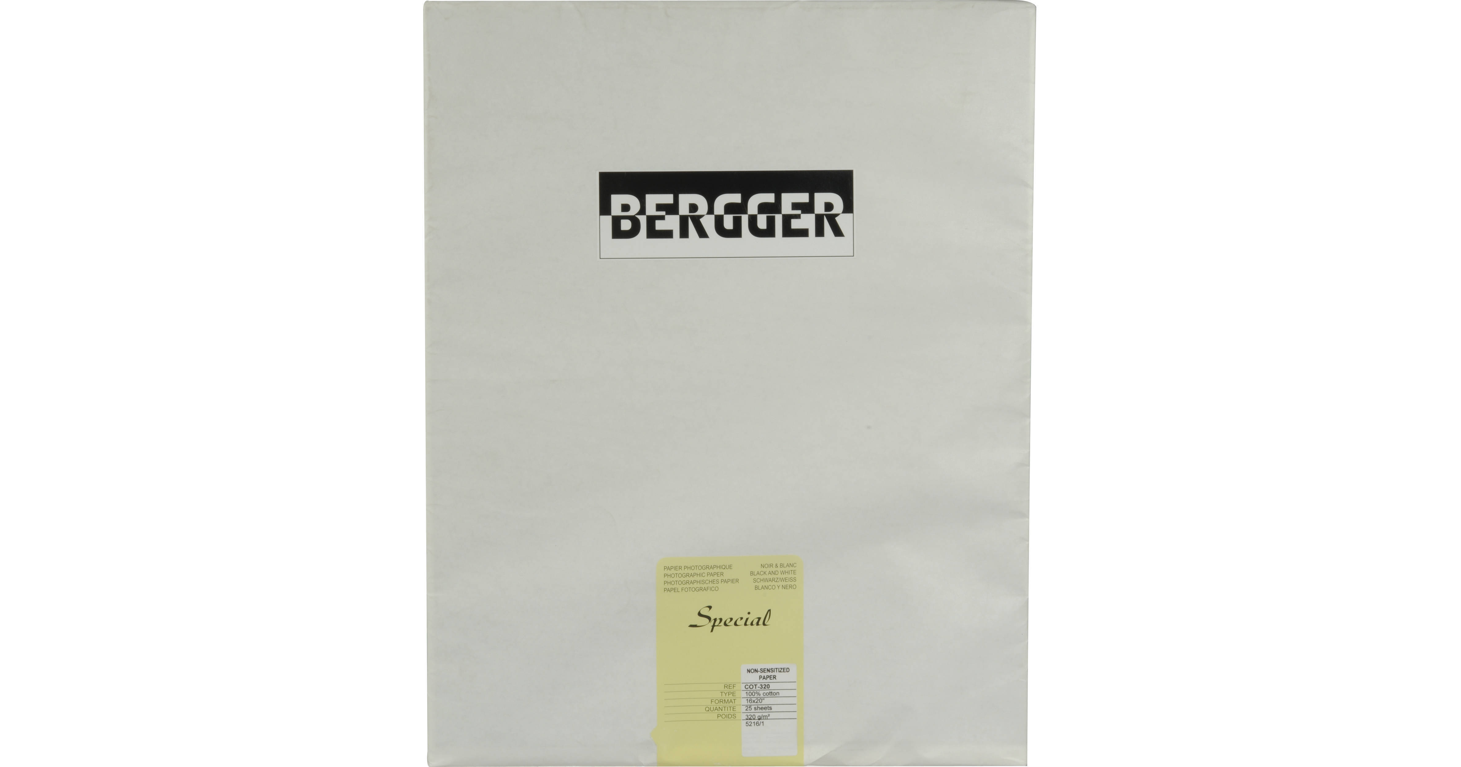 Bergger COT 320 Paper (16 x 20", 25 Sheets) COT320-162025 B&H