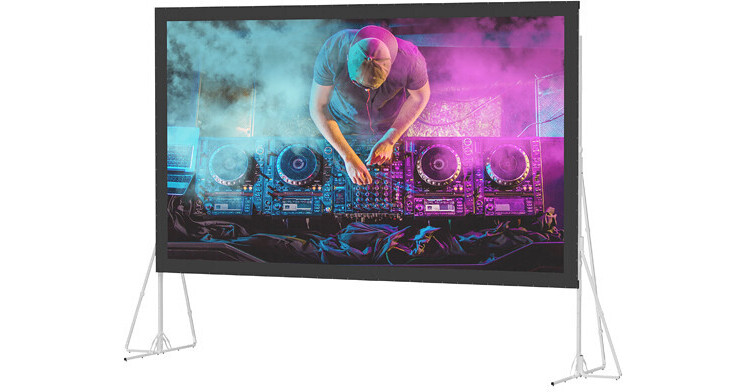 Da-Lite Heavy Duty Fast-Fold Deluxe Screen System 92112 B&H