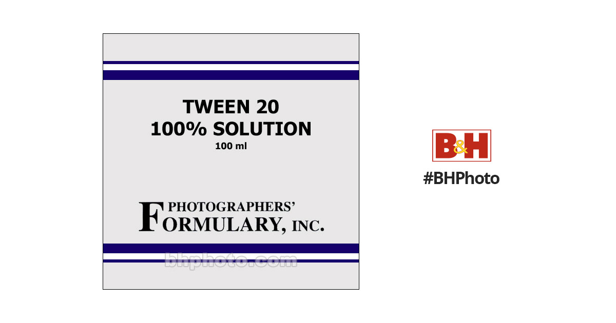 Photographers' Formulary Tween 20 100% Solution - 10-1479 100ML
