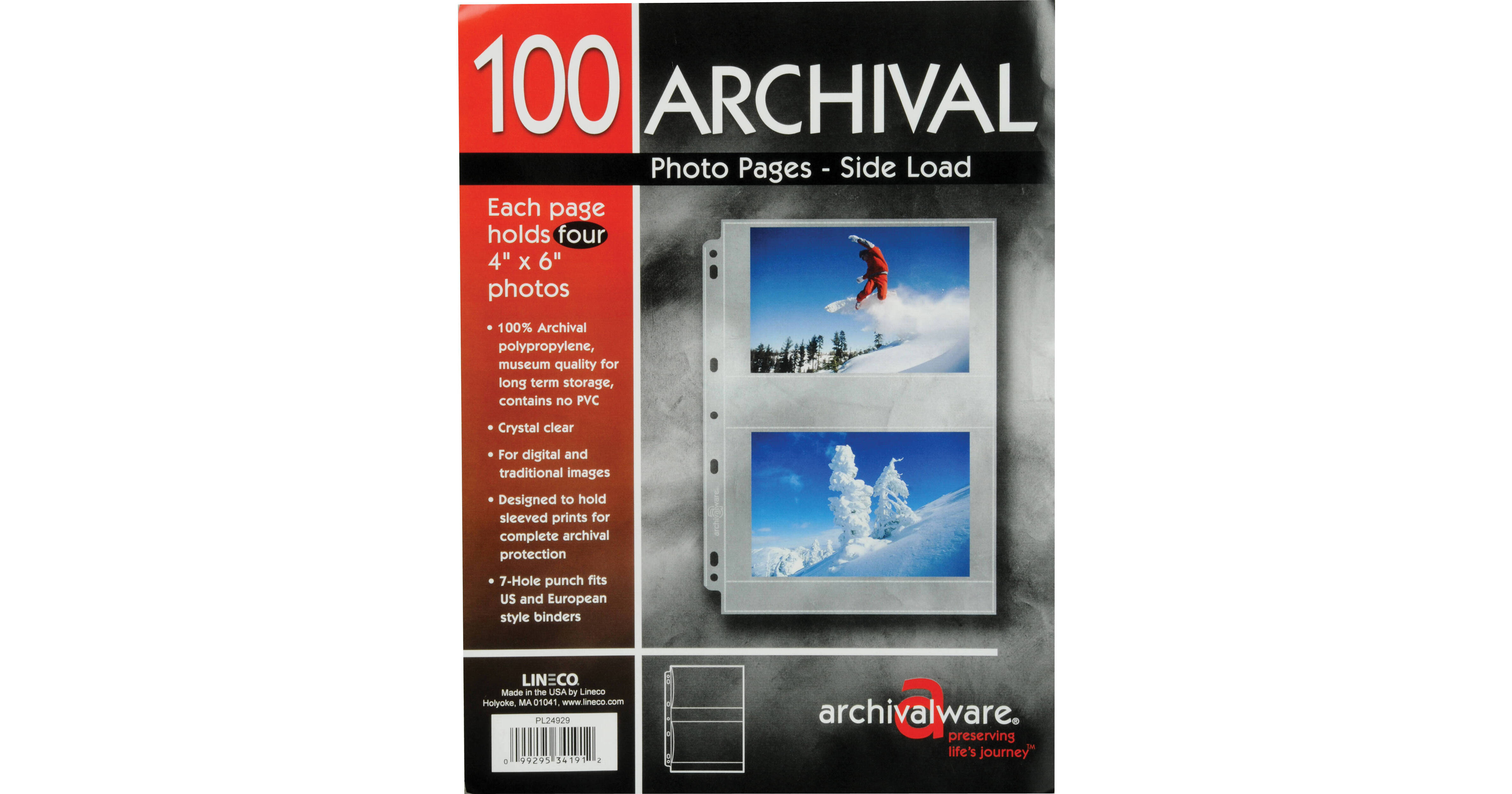 University Products Photo Print Storage Page PL24929 B&H Photo