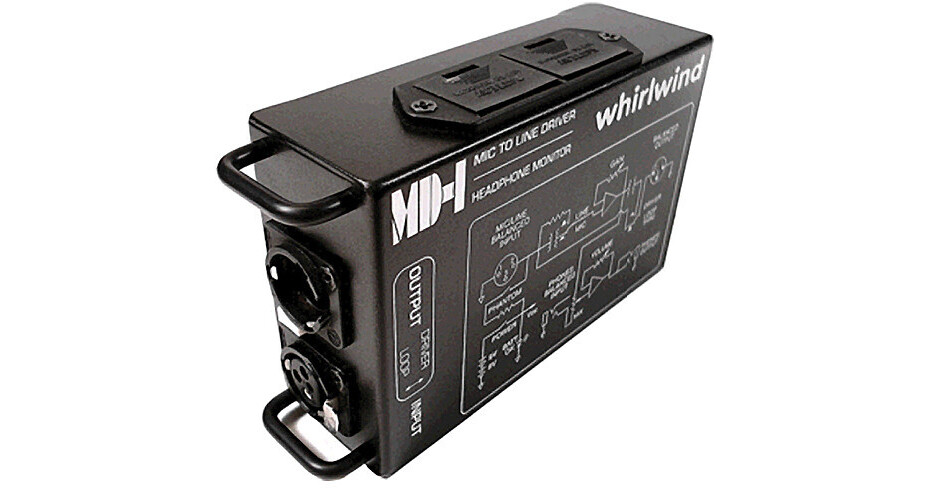 Whirlwind MD1 Single-Channel Microphone Preamp MD-1 B&H Photo