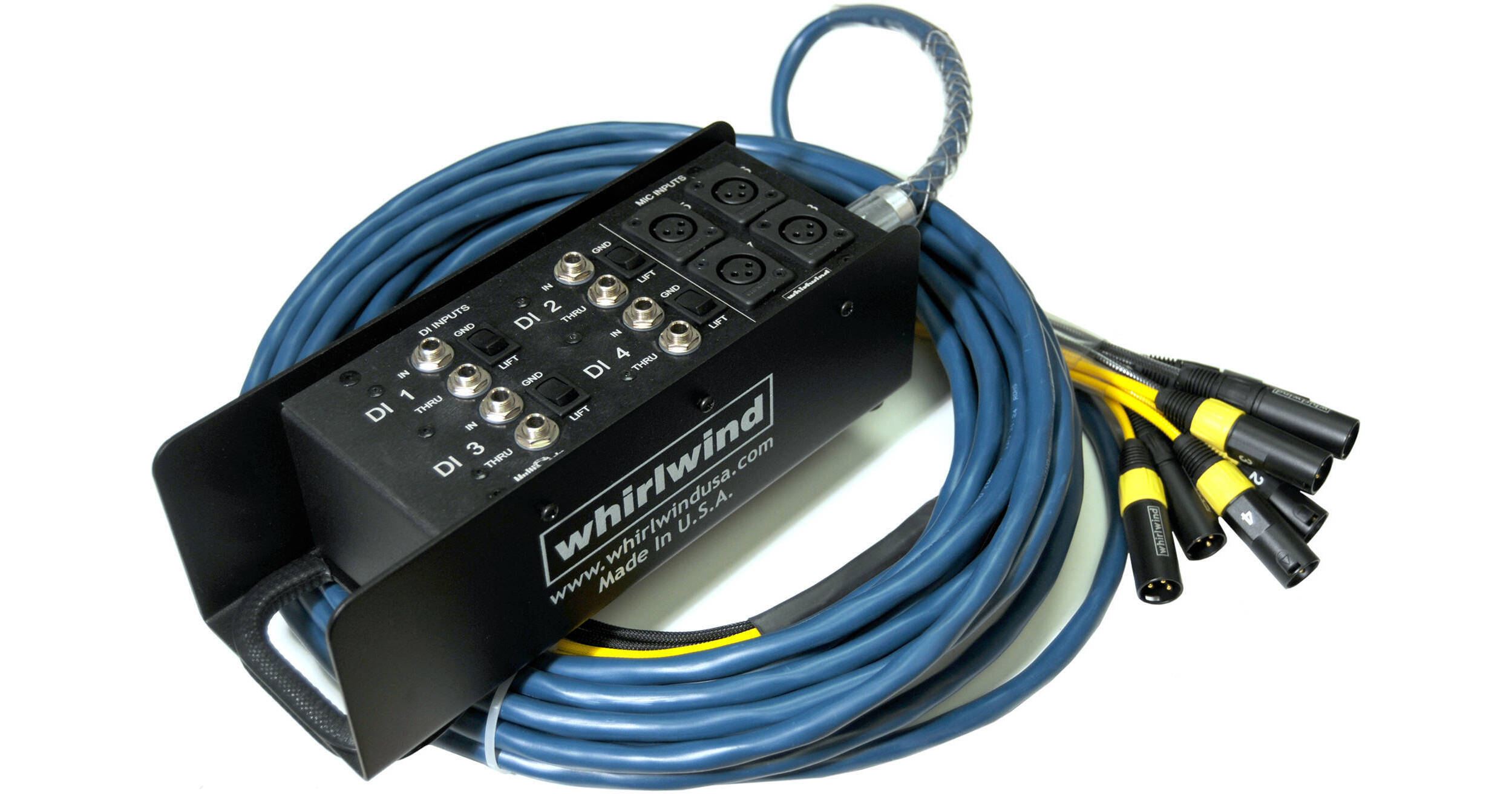 Whirlwind Medusa MultiSnake 8 Channel Audio Snake MLTSN4X4-50