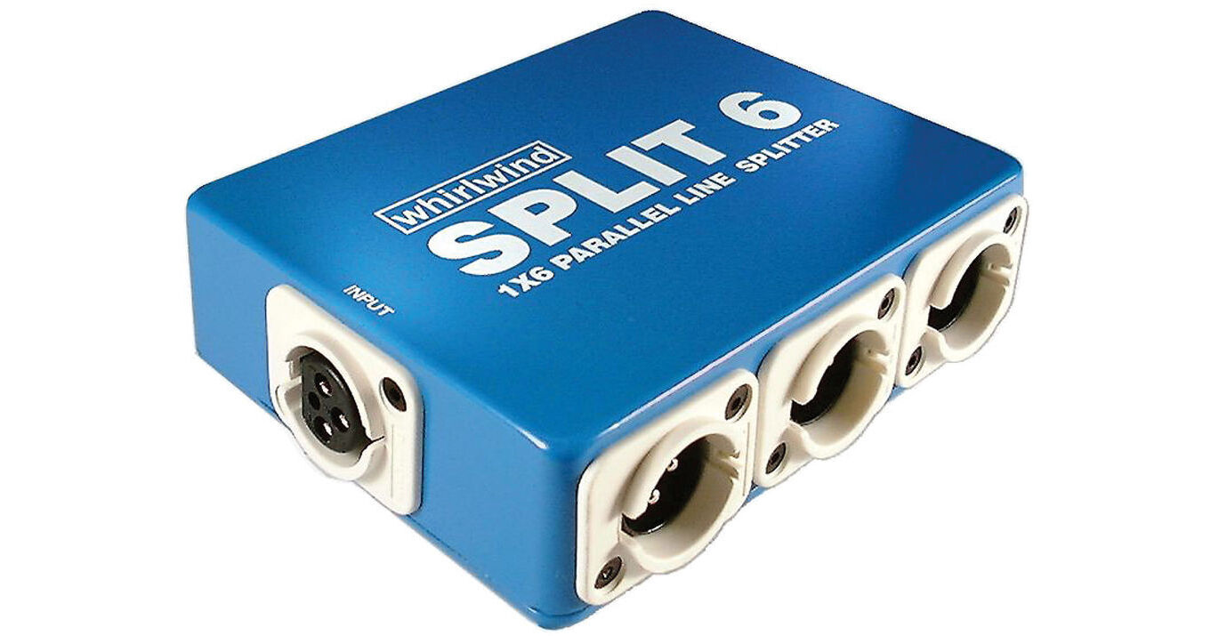 Whirlwind SPLIT6 - 1x6 Line Splitter SPLIT 6 B&H Photo Video