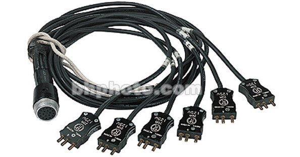 Mole-Richardson Break-In Cable to 6- 20A Male Bates 5833 B&H