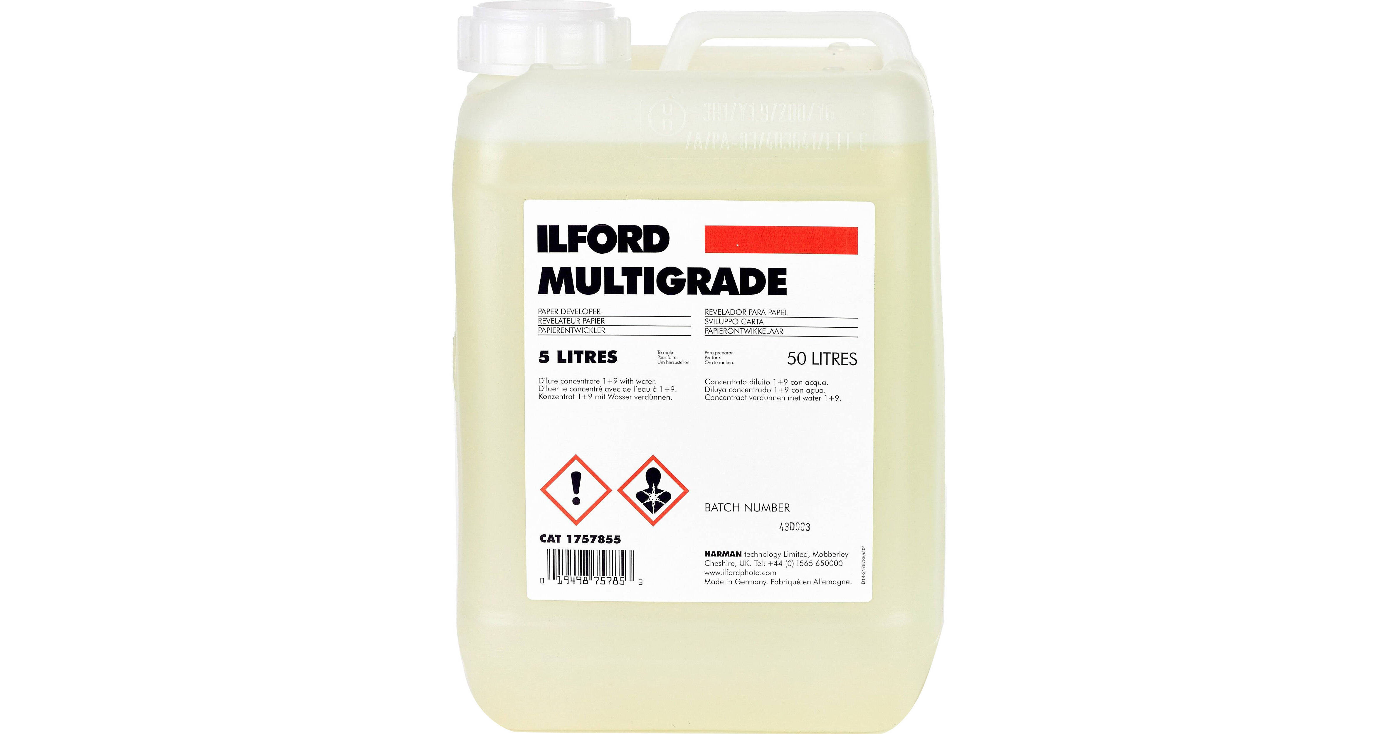 Ilford Multigrade Developer (Liquid) - 5 Liters 1757855 B&H