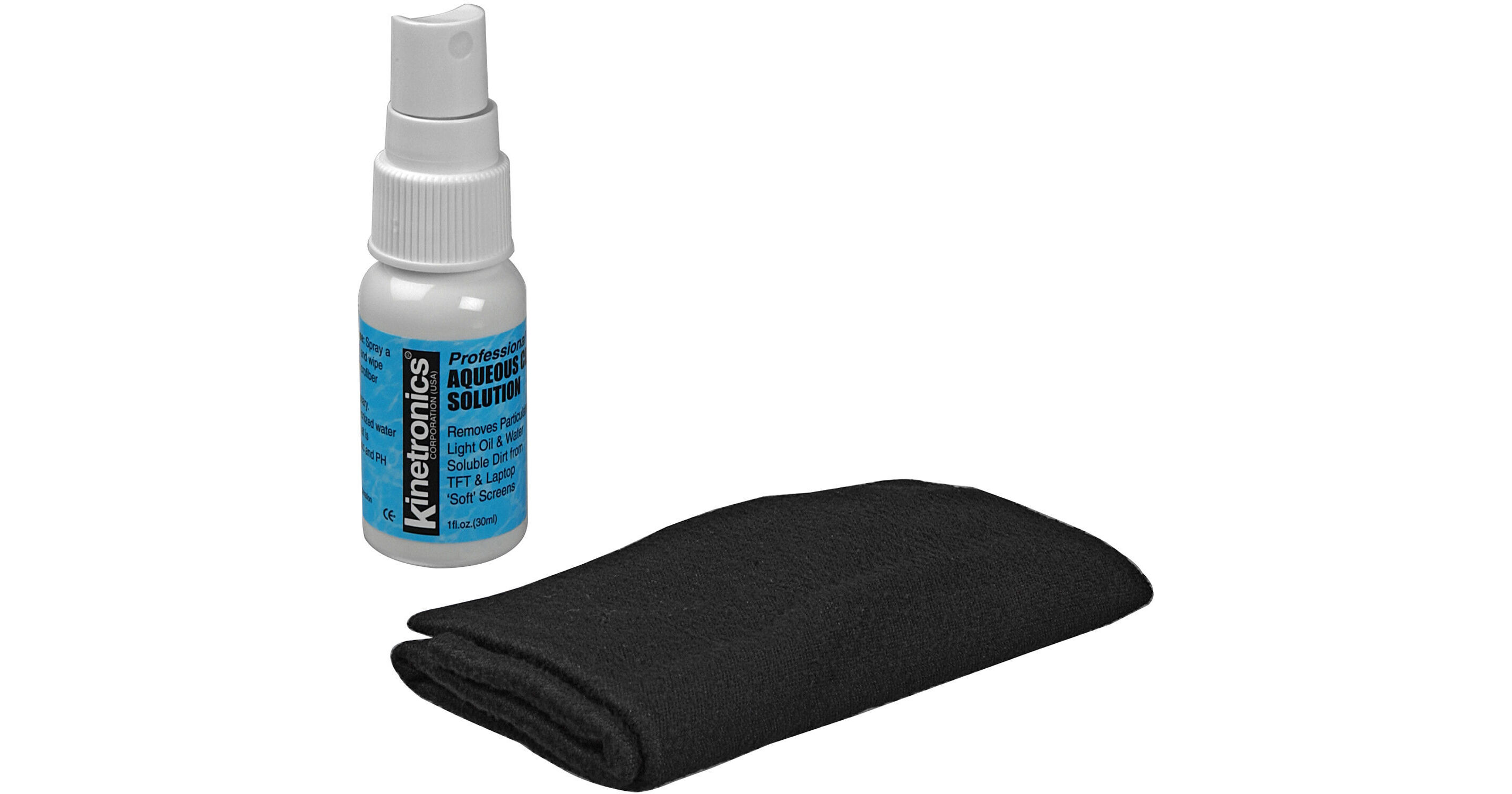 Kinetronics LCD Screen Cleaning Kit with Liquid and Cloth KSLSK