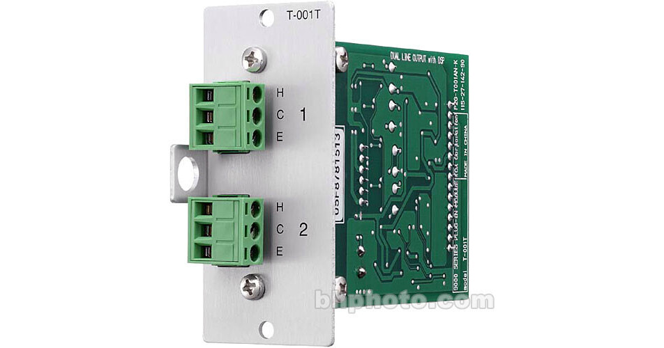 Toa Electronics T-001T - Dual Mic/Line Output Module w/ T-001T