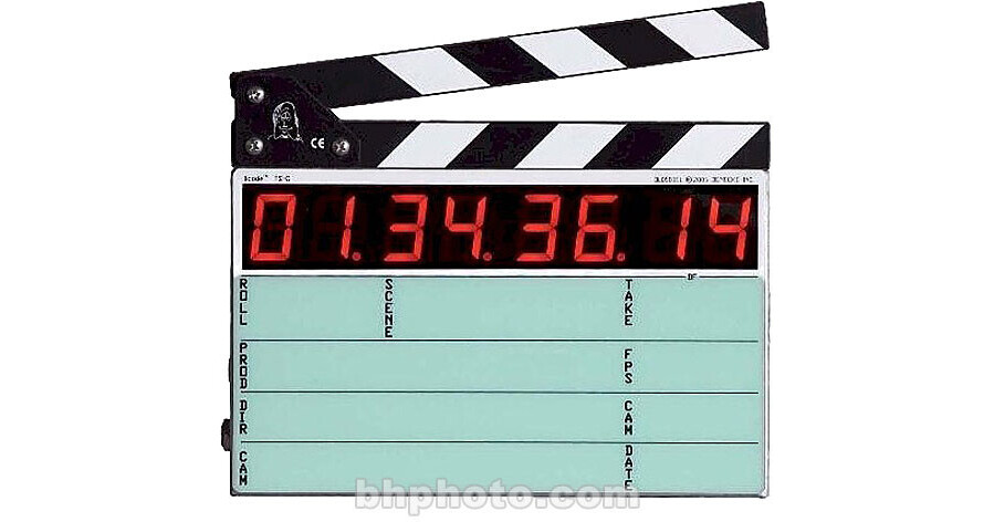 Denecke TS-C Compact Time Code Slate - Black and White TS-CBW