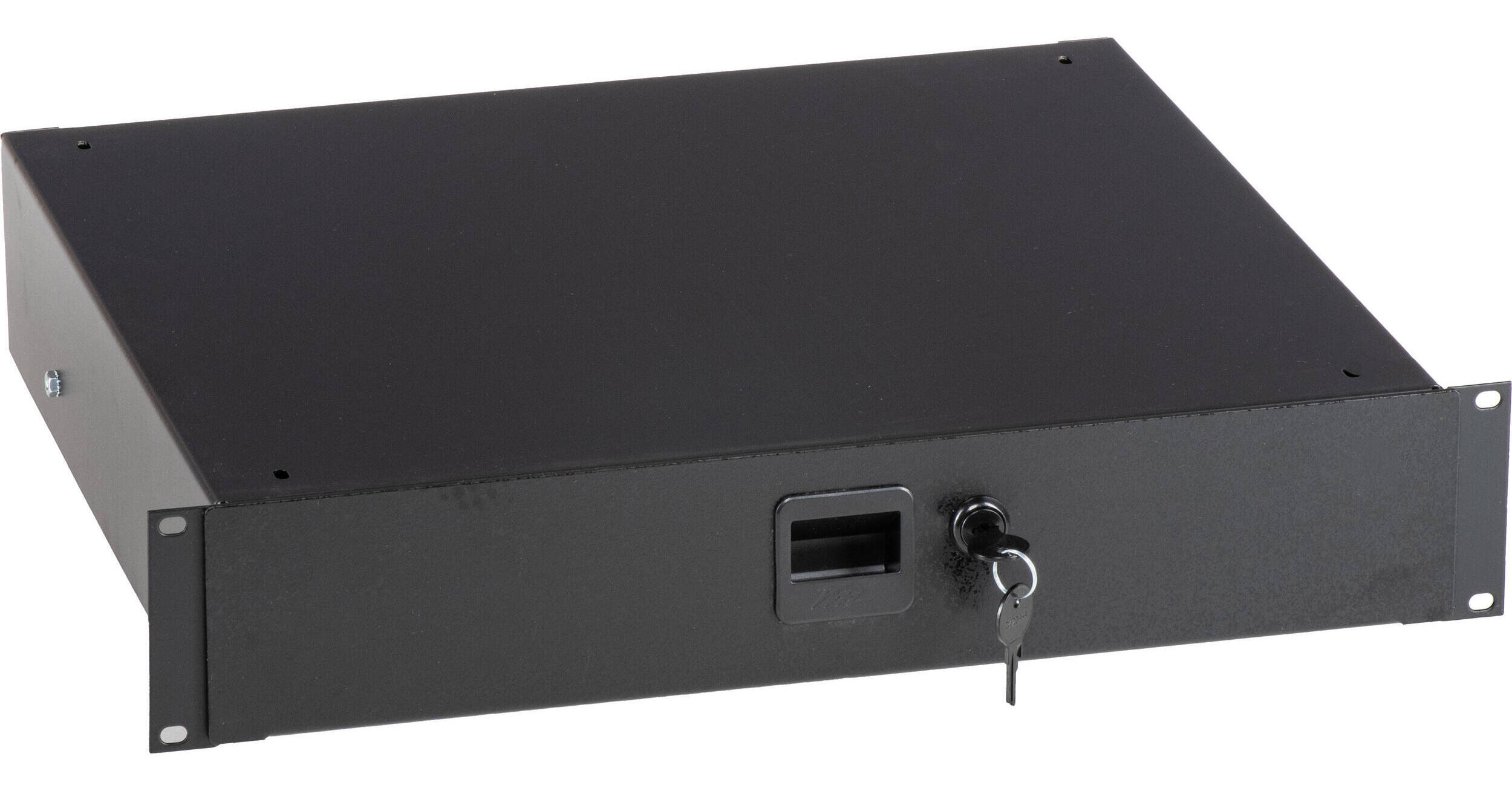 Middle Atlantic 2-Space Rack Drawer with Lock (BLK Textured)