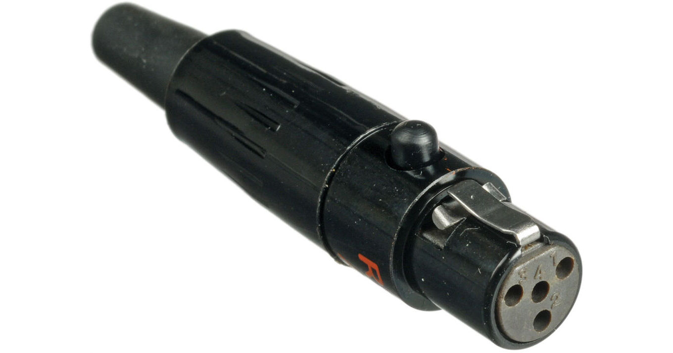 Remote Audio TA4F-B 4-Pin Female Mini-XLR Connector TA4F-B B&H