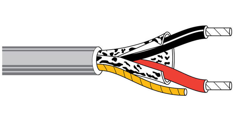 Belden 8451 Multi-Conductor Single-Pair Audio and 8451-500-BLK