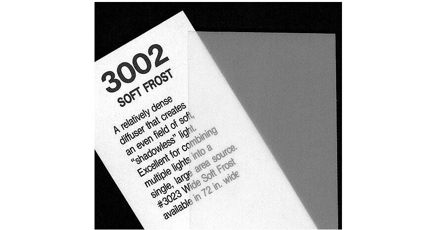 Rosco #3002 Filter - Soft Frost - 48"x25' 101030024825 B&H Photo