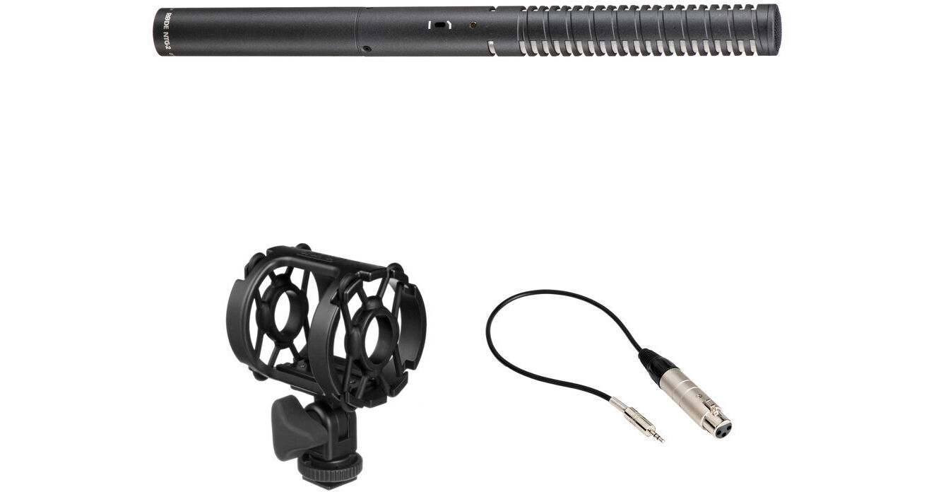RODE NTG2 Shotgun Microphone Kit with Shockmount and XLR to
