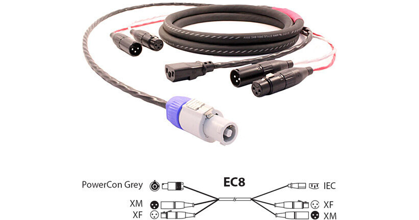 Pro Co Sound Ec8 Siamese Twin Ac And Audio Combo Cable Ec8 10