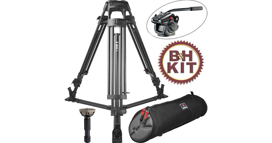 Manfrotto 525MVB 2-Stage Aluminum Tripod w/501HDV 501HDV,525PKIT