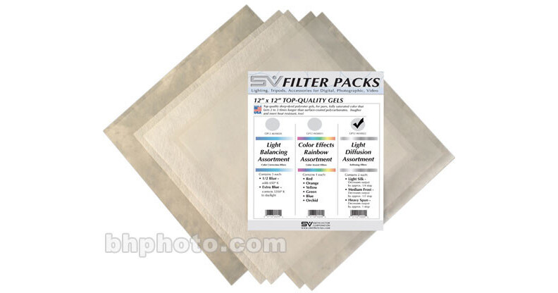 Smith-Victor D-Pack Diffusion Filter Assortment - 12 x 12"