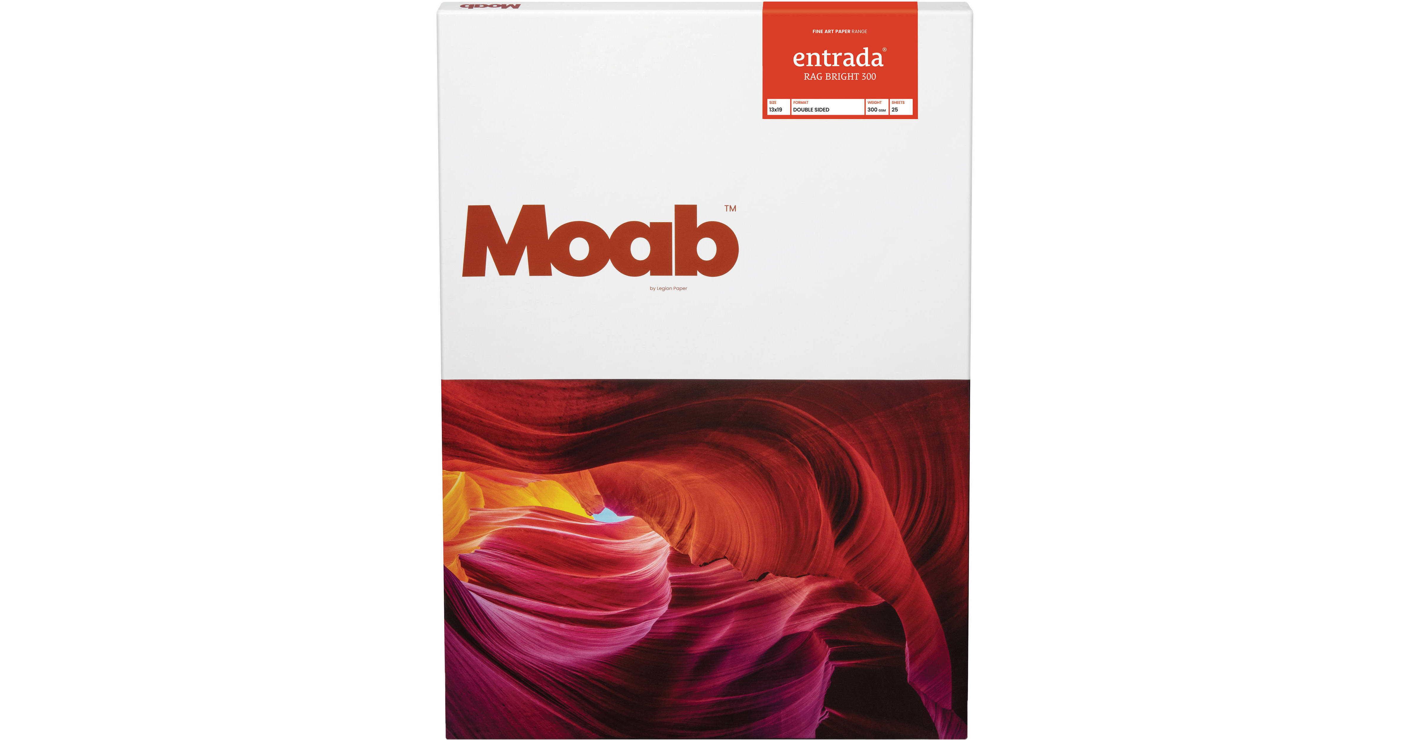 Moab Entrada Rag Bright 300 Paper R08-ERB300131925 B&H Photo