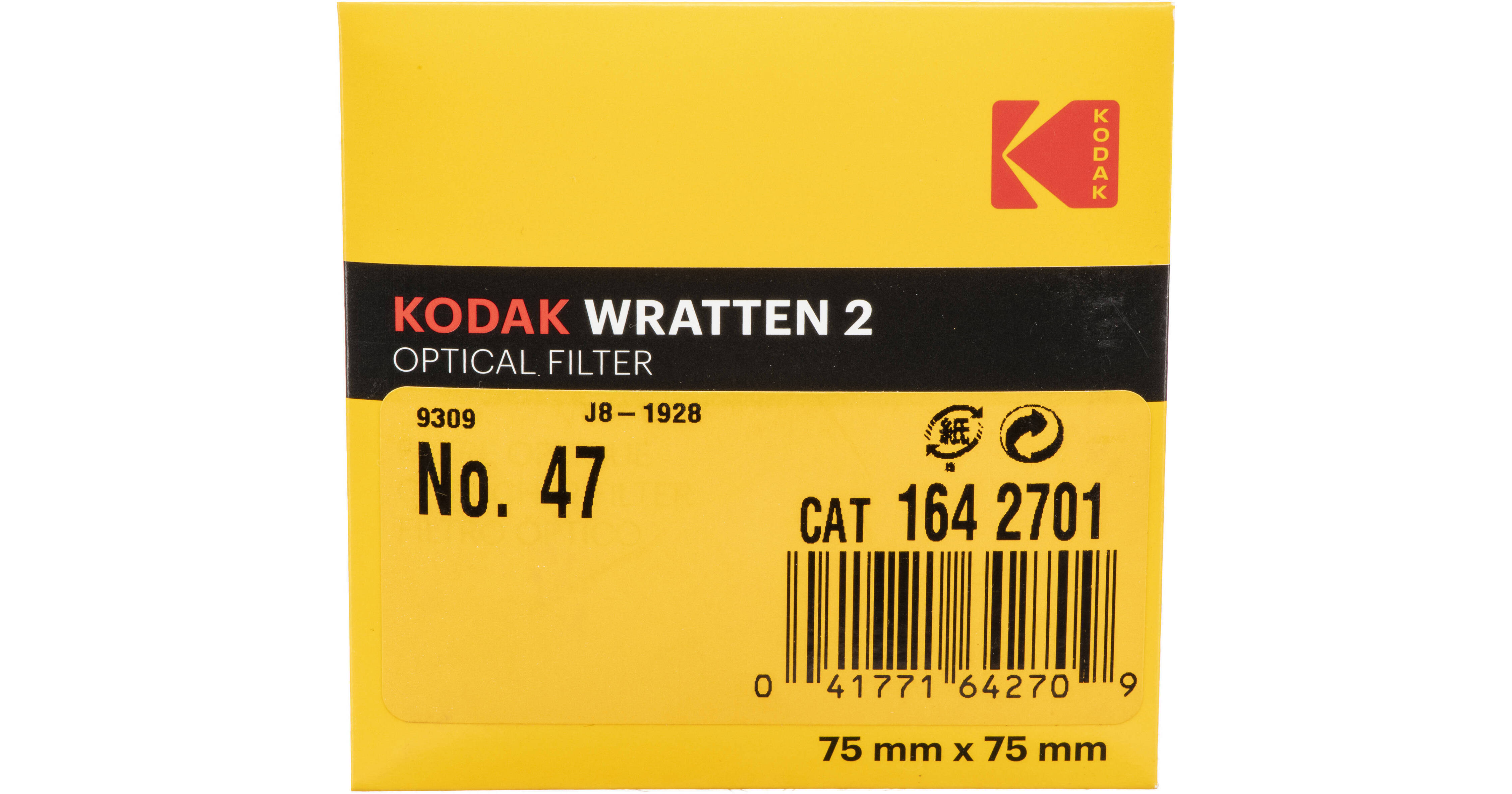 Kodak 3x3" (75mm) #47 Deep Blue Wratten Gel Filter 1642701 B&H