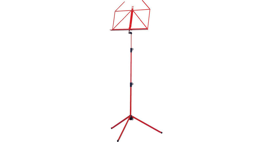 K&M 100/1 Music Stand (Red) 10010-000-59 B&H Photo Video