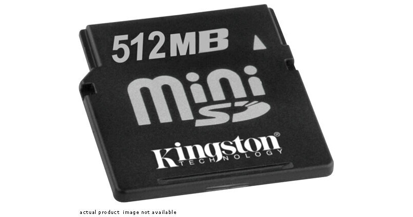 Kingston 512MB MiniSD Card SDM 512 B H Photo Video kingston-512mb-minisd-card-sdm-512-b-h-photo-video