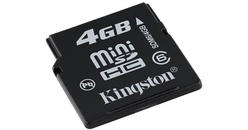 Kingston 4GB miniSDHC Card SDM6/4GB B&H Photo Video