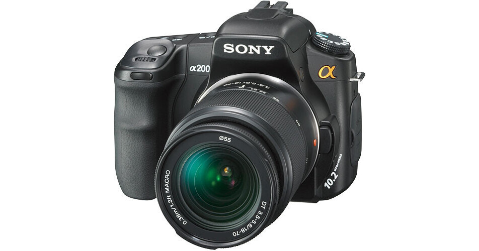 Sony Alpha DSLR A200 SLR Digital Camera With Sony DSLRA200K B H Sony Alpha DSLR A200 SLR Digital Camera With Sony DSLRA200K B H