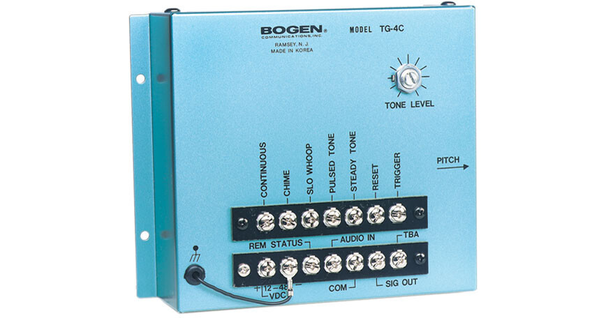 Bogen TG4C - Multiple Tone Generator for Paging Systems TG4C B&H