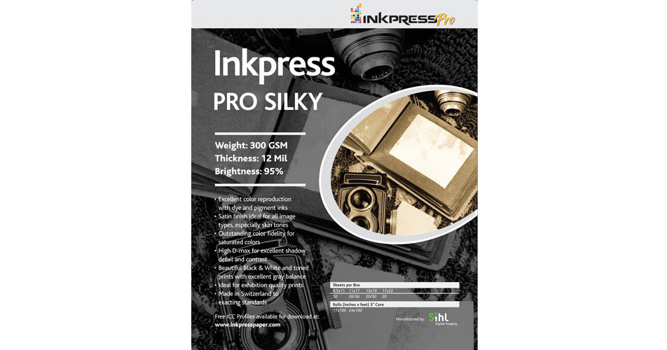 Inkpress Media Pro Silky Paper (13 x 19", 20 Sheets) PL131920