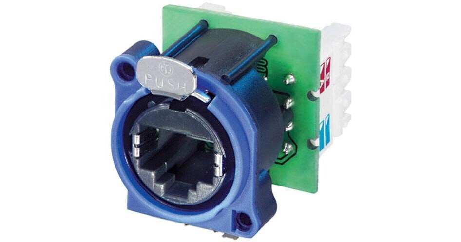 Neutrik Panel Mount RJ45 Ethercon Receptacle NE8FAV-Y110 B&H