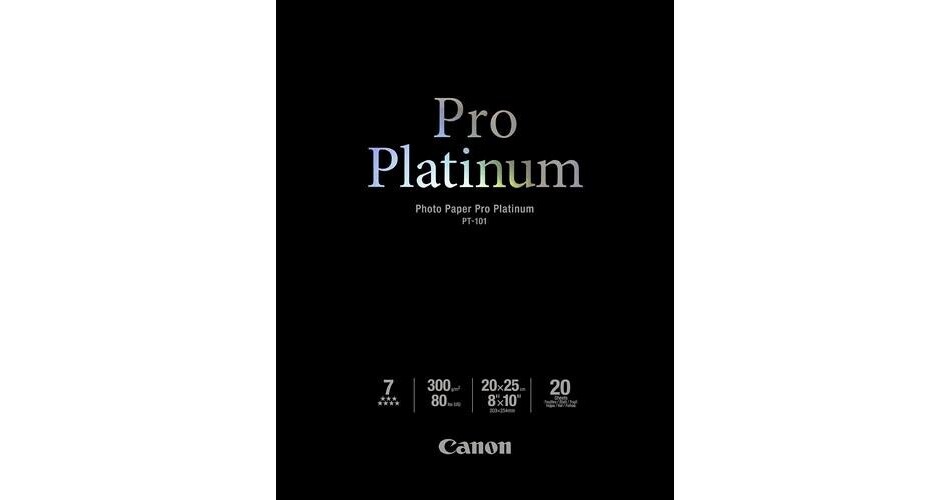 Canon Pro Platinum Photo Paper 8 X 10 20 Sheets 2768B019 B H canon-pro-platinum-photo-paper-8-x-10-20-sheets-2768b019-b-h