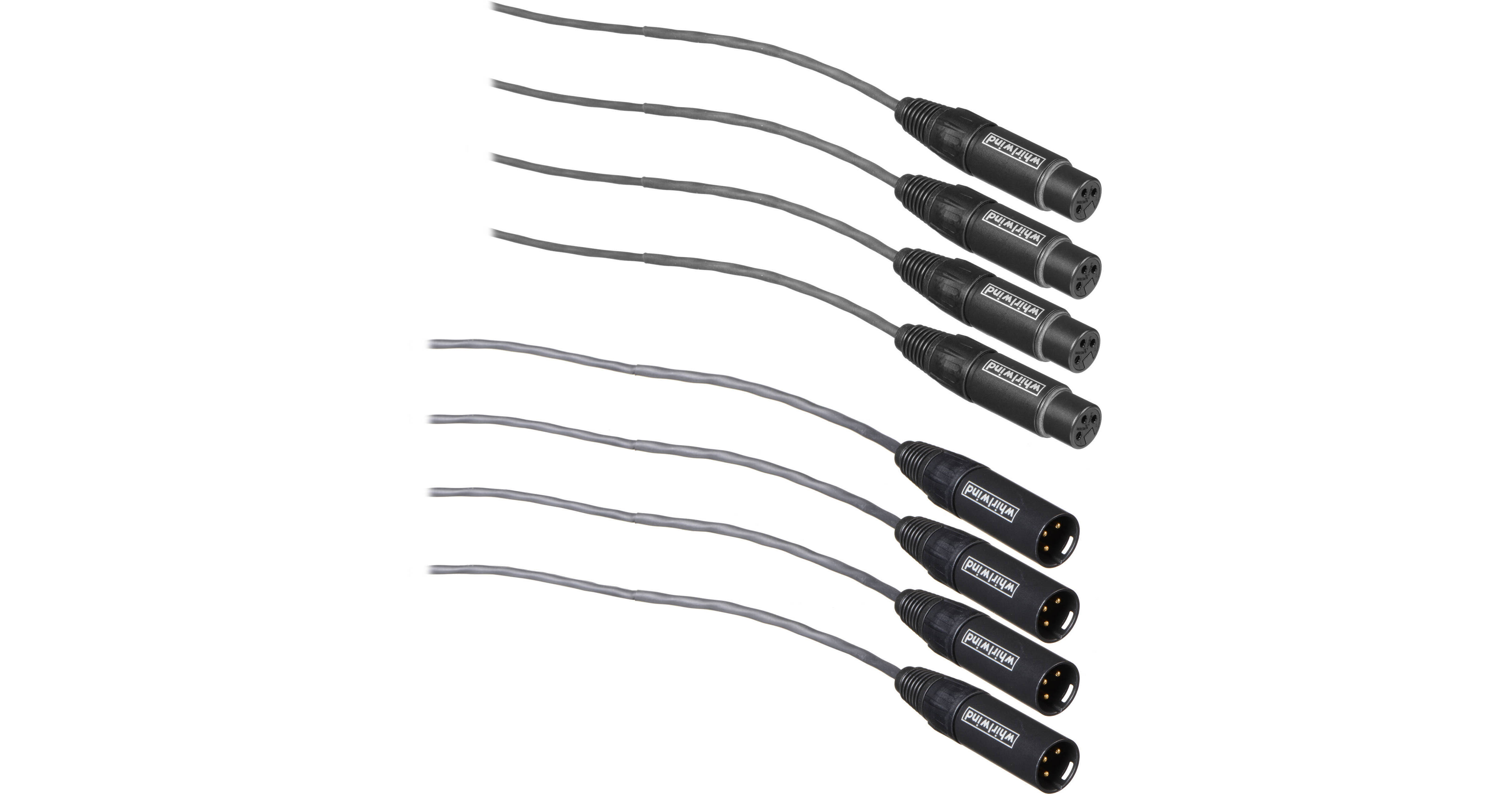 Whirlwind Medusa Multitrack Series Snake - 4 XLR MT-4-F-M-25 B&H