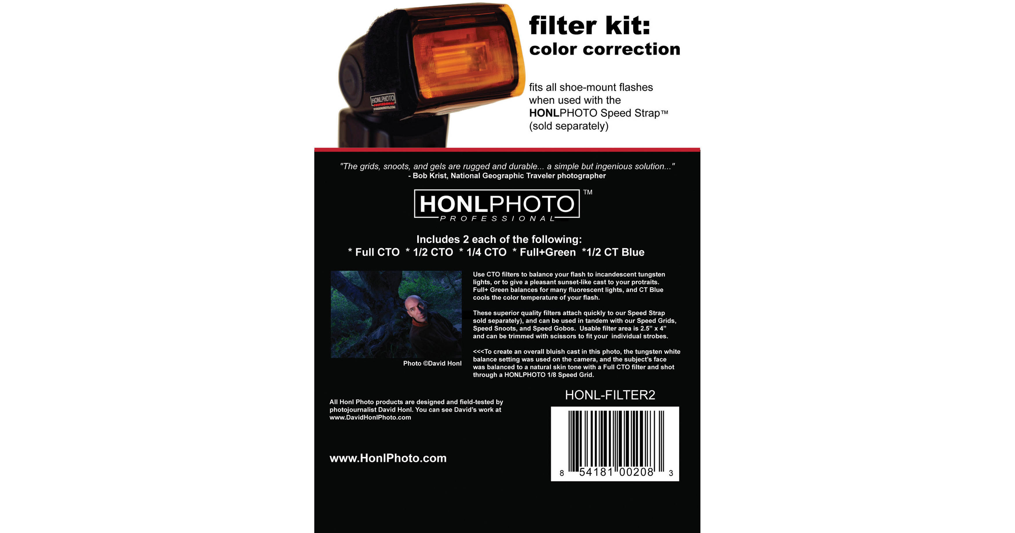 Honl Photo Color Correction Filter Kit for Honl HONL-FILTER2 B&H