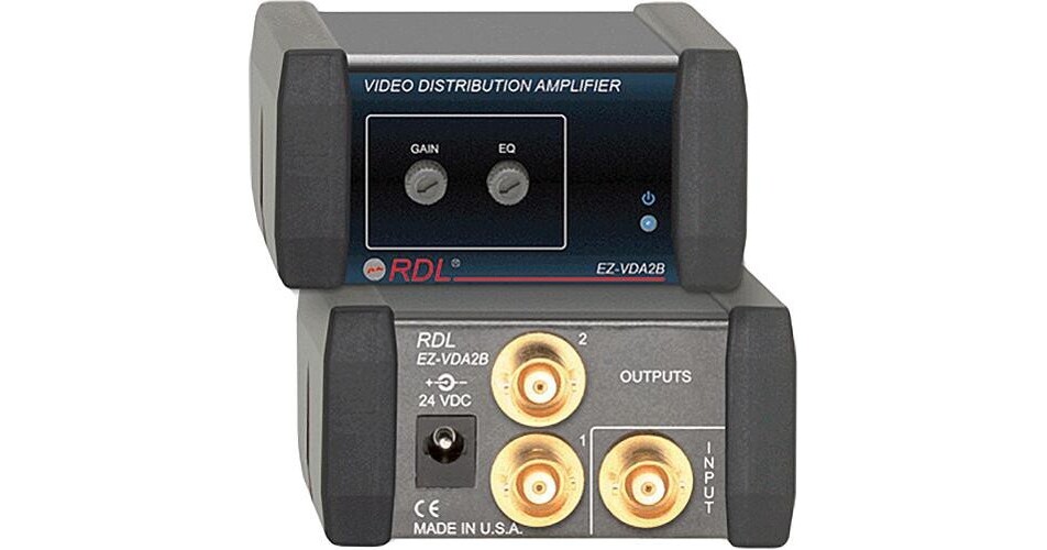 RDL EZ-VDA2B 1x2 Composite Distribution Amplifier (BNC)