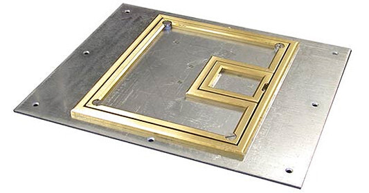 FSR FL-710-BLP-C Cover with 1/4" Brass Carpet Flange