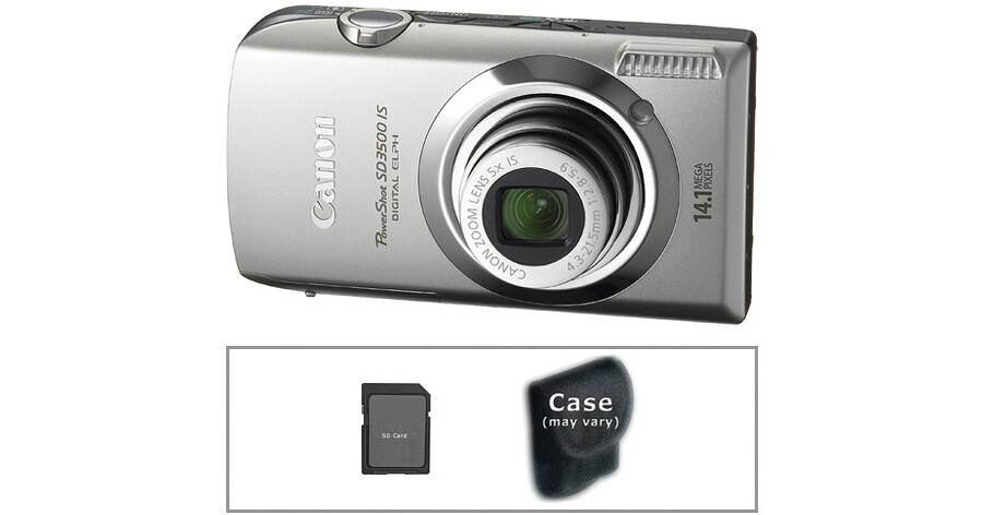 Canon PowerShot SD3500 IS Digital Camera with Basic Accessory