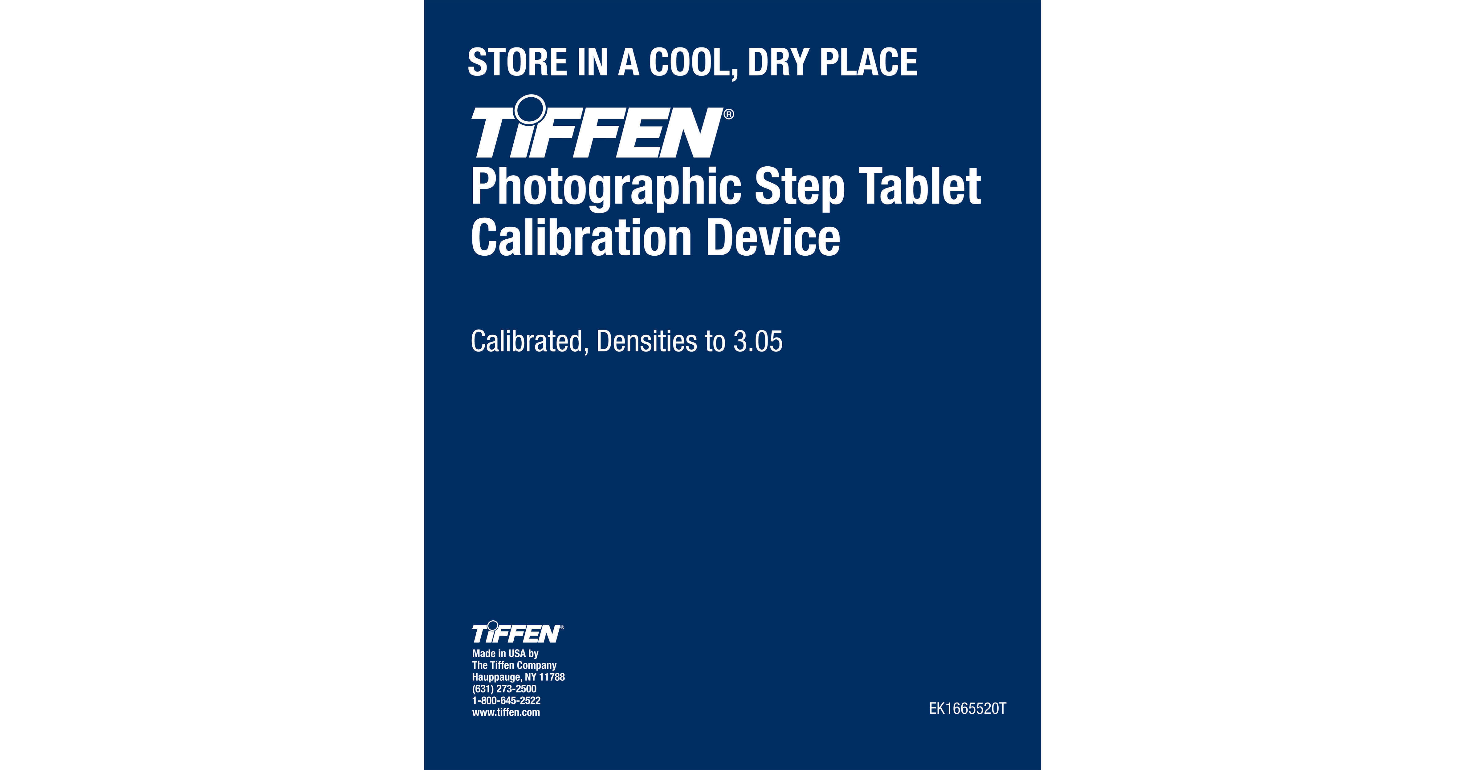 Tiffen EK1665520T Photographic Step Tablet Calibrati EK1665520T