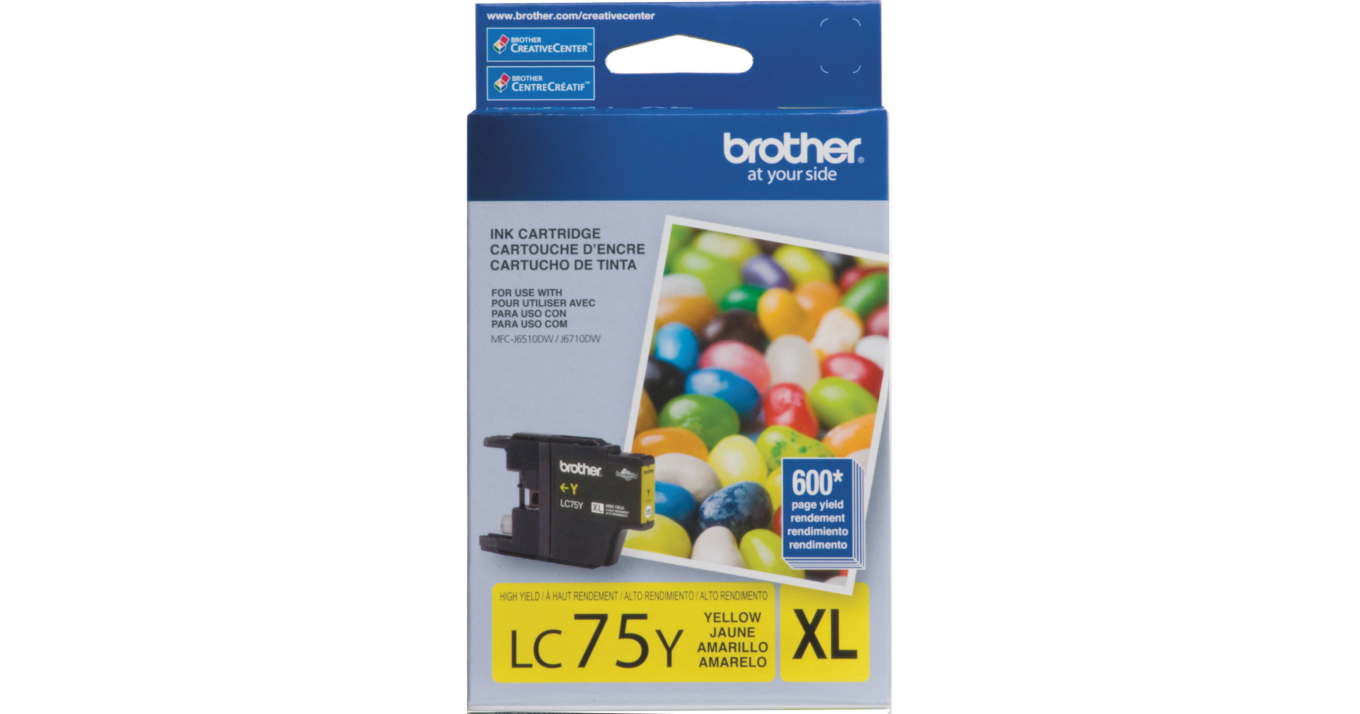 Brother LC75Y Innobella High Yield XL Series Yellow Ink LC75Y
