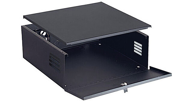 Video Mount Products DVR-LB1 DVR Lockbox with Fan (Black)