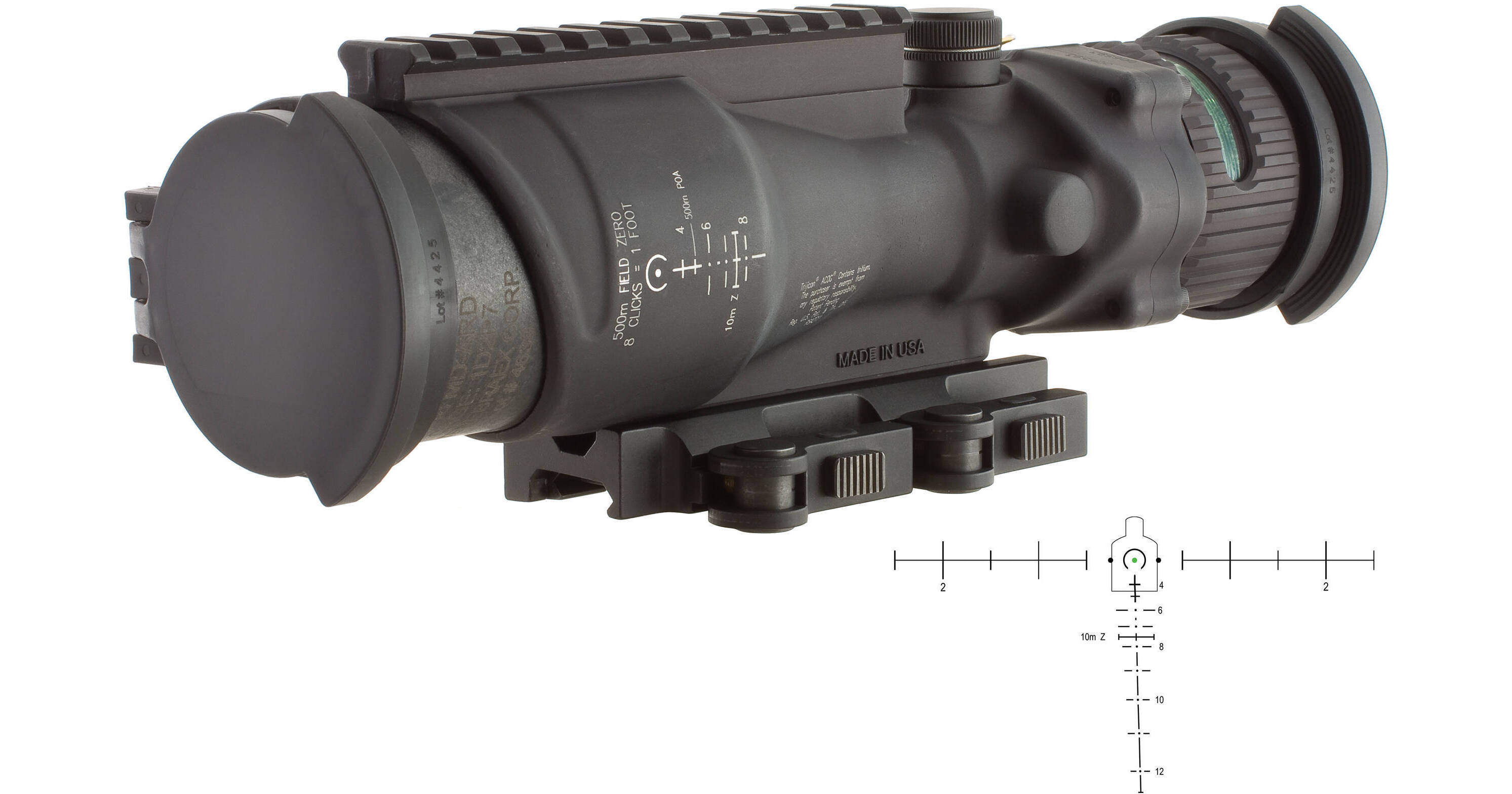 Trijicon 6x48 ACOG Machine Gun Optic Riflescope TA648MGO-M240