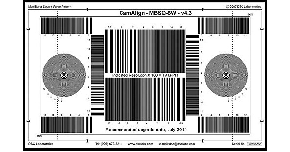 DSC Labs MultiBurst Square Wave (Super-Maxi) MBSQST B&H Photo