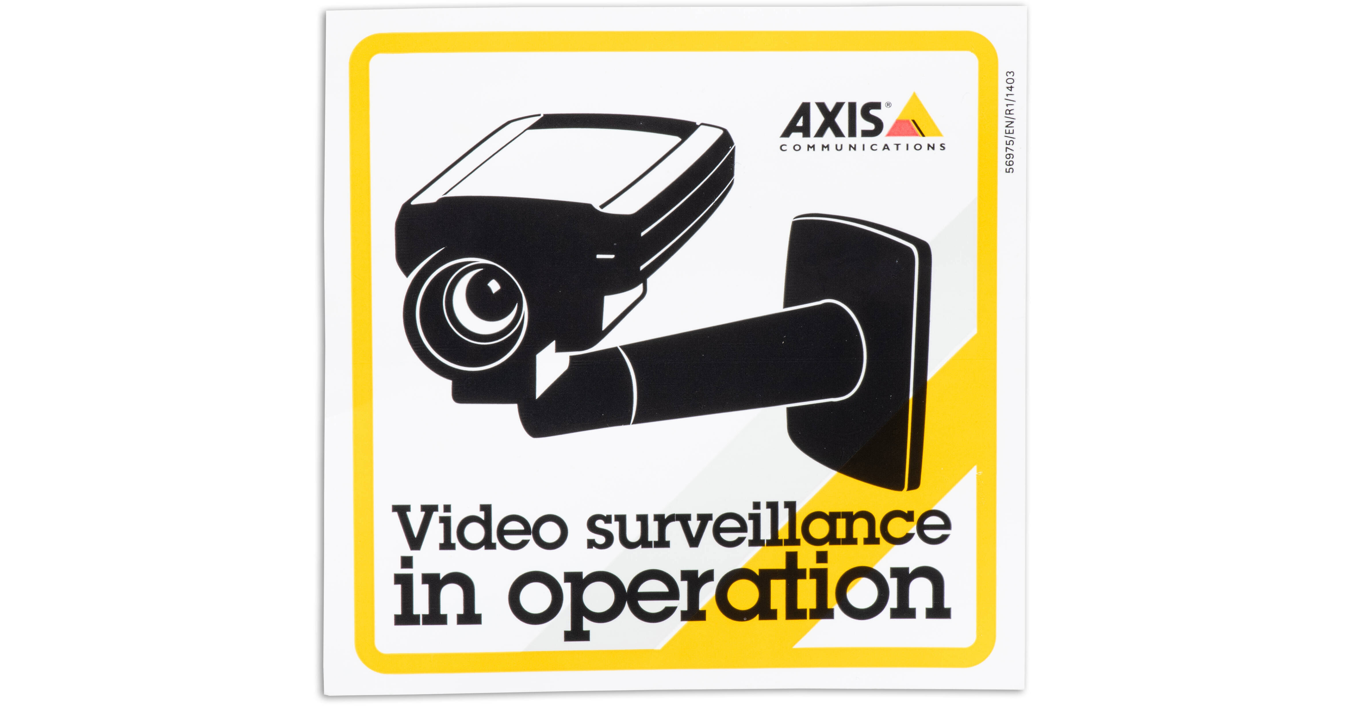 Axis Communications Surveillance Sticker (10-Pack) 5502-811 B&H