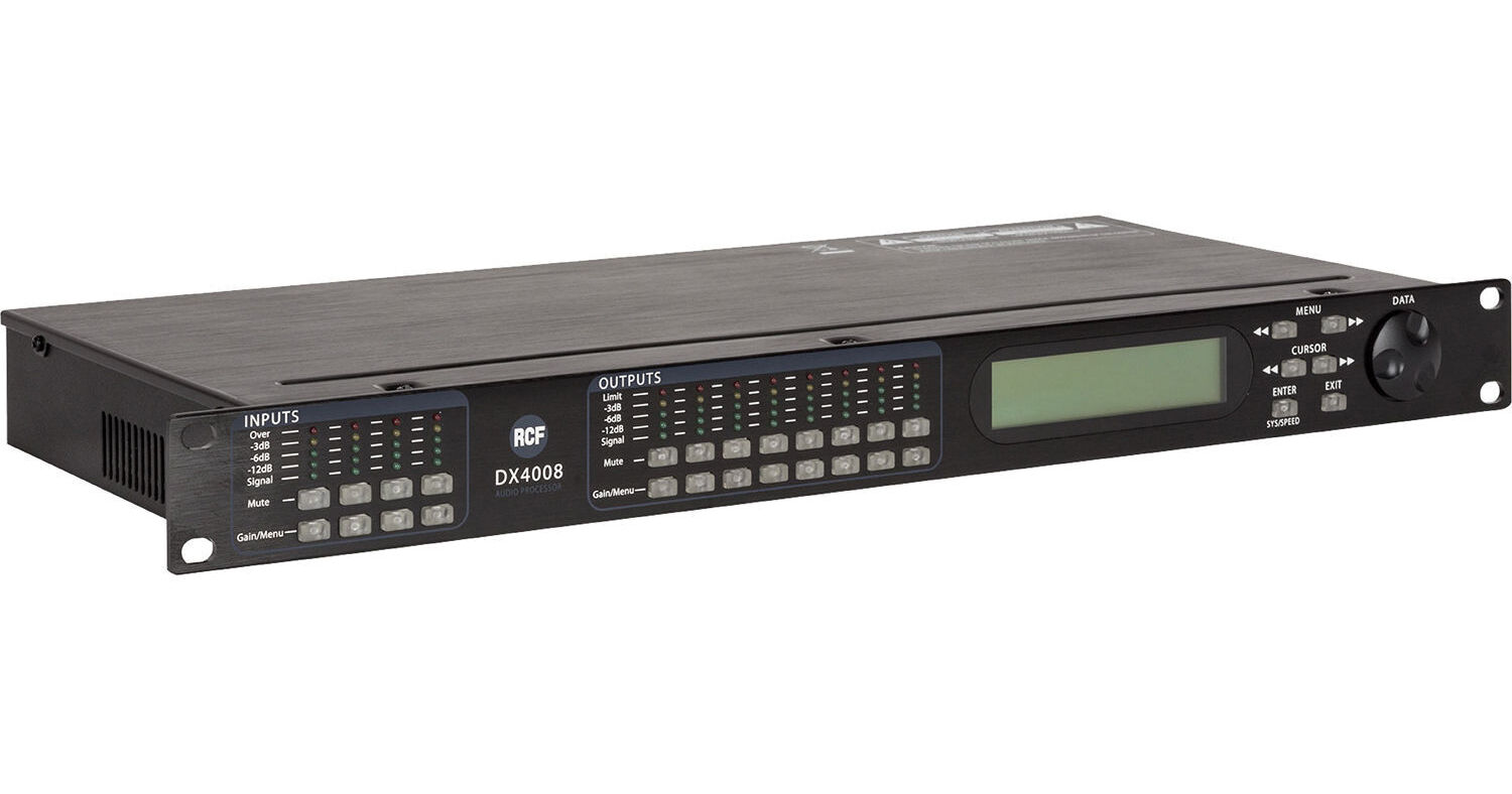 RCF DX 4008 4-Input & 8-Output Digital Audio Processor DX-4008